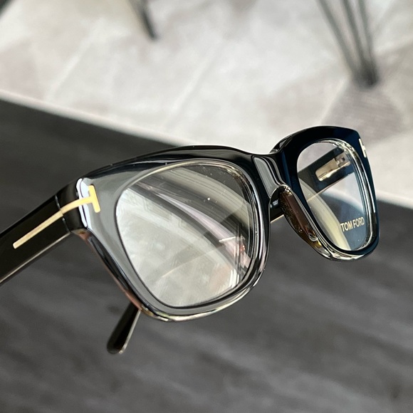 Tom Ford | Accessories | Tom Ford Snowdon Eyeglasses Black With Gold ...
